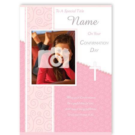 Confirmation Greeting Cards for Girls | Personalised Greeting Cards ...