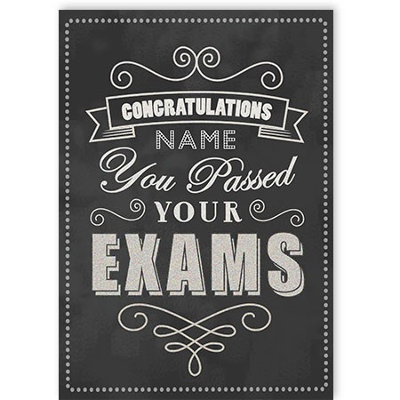 Congratulations You Passed Your Exams Card | Greeting Card | greetings ...
